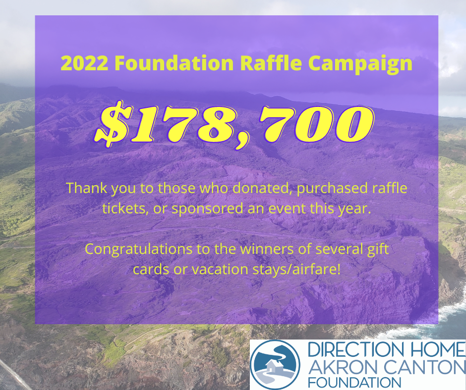 2022 Foundation Raffle Results | Direction Home Akron Canton